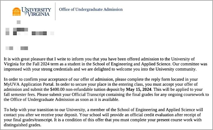 University of Virginia, Computer Science 컴퓨터 과학 전공 편입학 합격 · 유학브레인